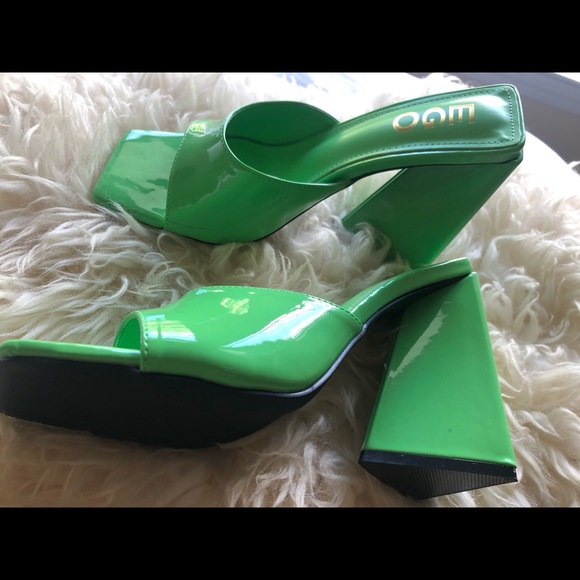 EGO | Shoes | Ego Lime Green Mules Size 7 | Poshmark